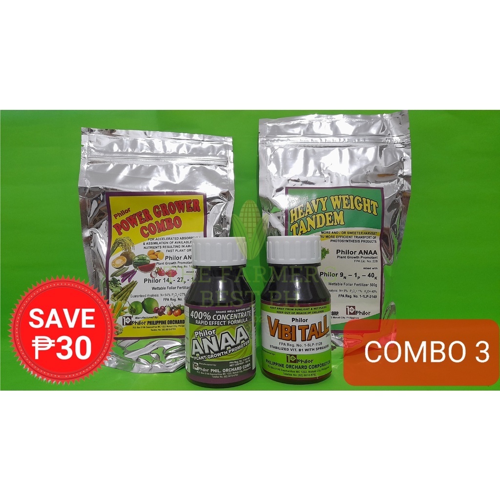Combo 3 PHILOR (Power Grower Combo, Heavy Weight Tandem, 250ml ANAA 400 ...