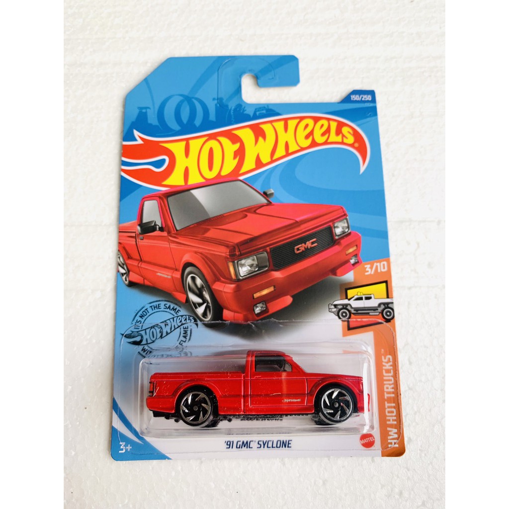 MERAH HOT WHEELS HOTWHEELS 91 GMC SYCLONE PICKUP RED HW HOT TRUCKS ...