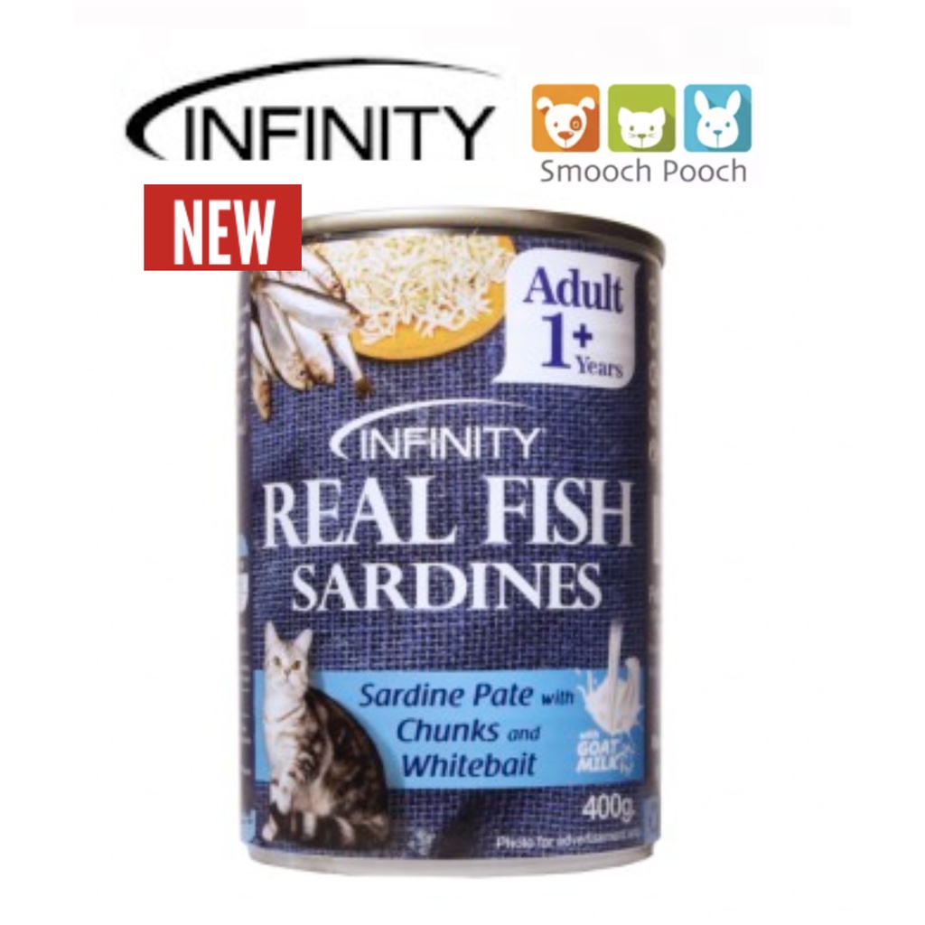 Infinity Real Fish Sardine Pate with Chunks & Whitebait Mousse Cat Food ...