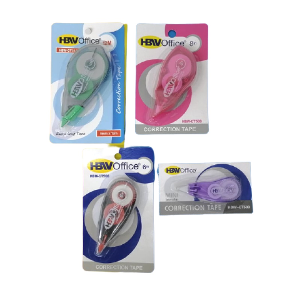 HBW OFFICE CORRECTION TAPES | Shopee Philippines