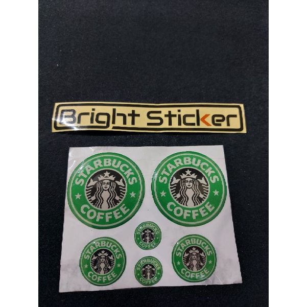 Starbucks LOGO EMBLEM STICKER SET MOTORCYCLE STICKER 3D embossed CAR ...