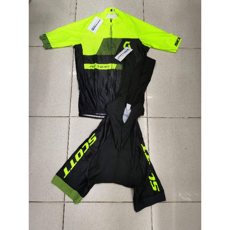 Scott cycling jersey set bibset powerband bibset 20D padded mountain ...