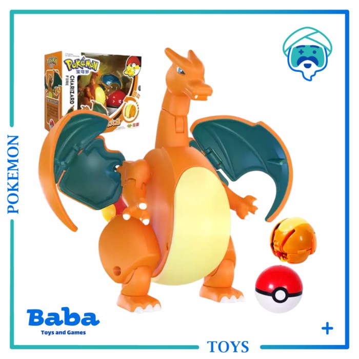 Pokemon Pokeball Deformation Toy Charizard for Kids | Shopee Philippines