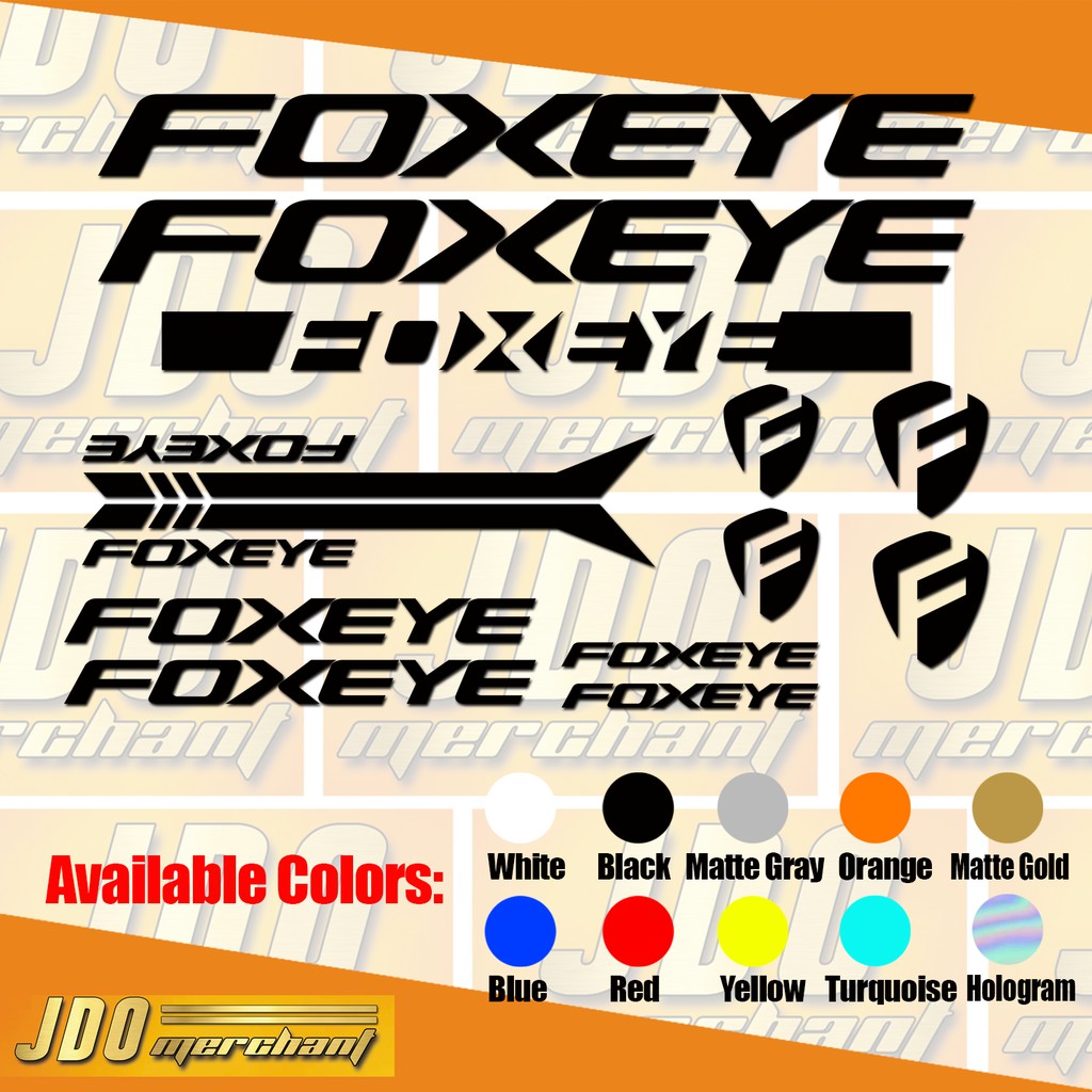 Foxeye bike Stickers Foxeye sticker Decals | Shopee Philippines