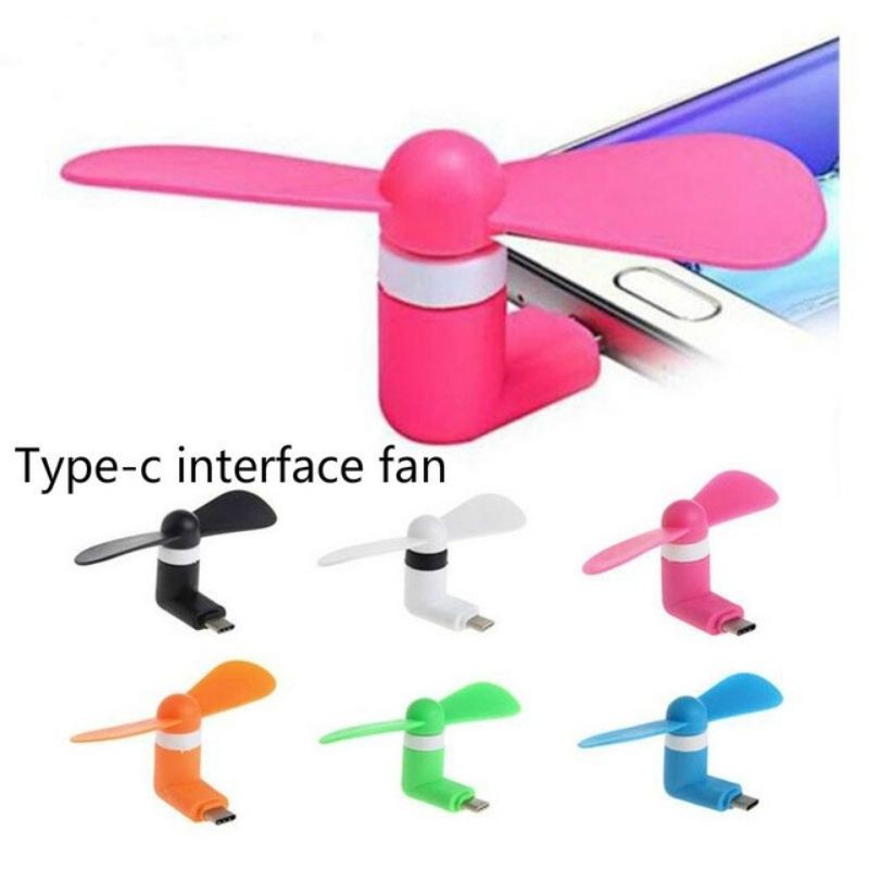 Universal Type-C USB Fan Android Phone Mini Portable Cooling | Shopee ...