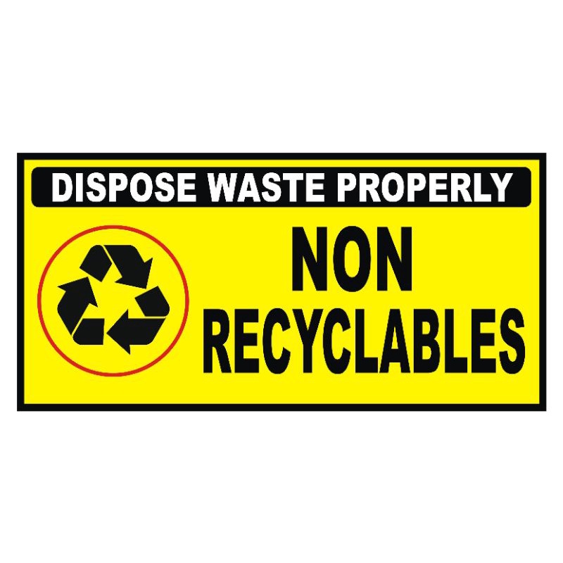 4 by 8 signage yellow signage garbage signages reduce reuse signage ...