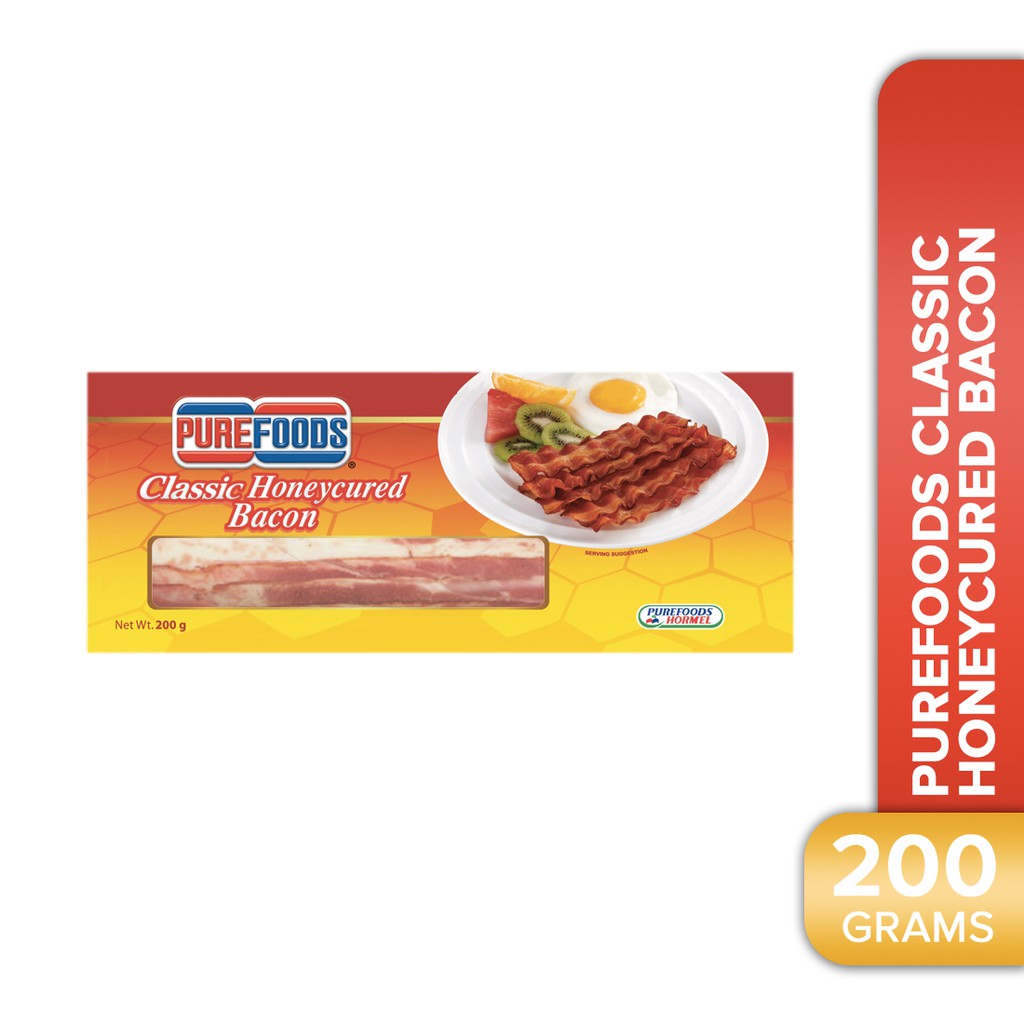 Purefoods Honeycured Bacon 200G | Shopee Philippines