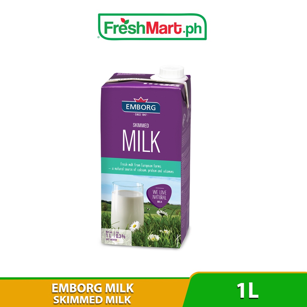 Emborg Milk UHT Skimmed milk 1L | Shopee Philippines