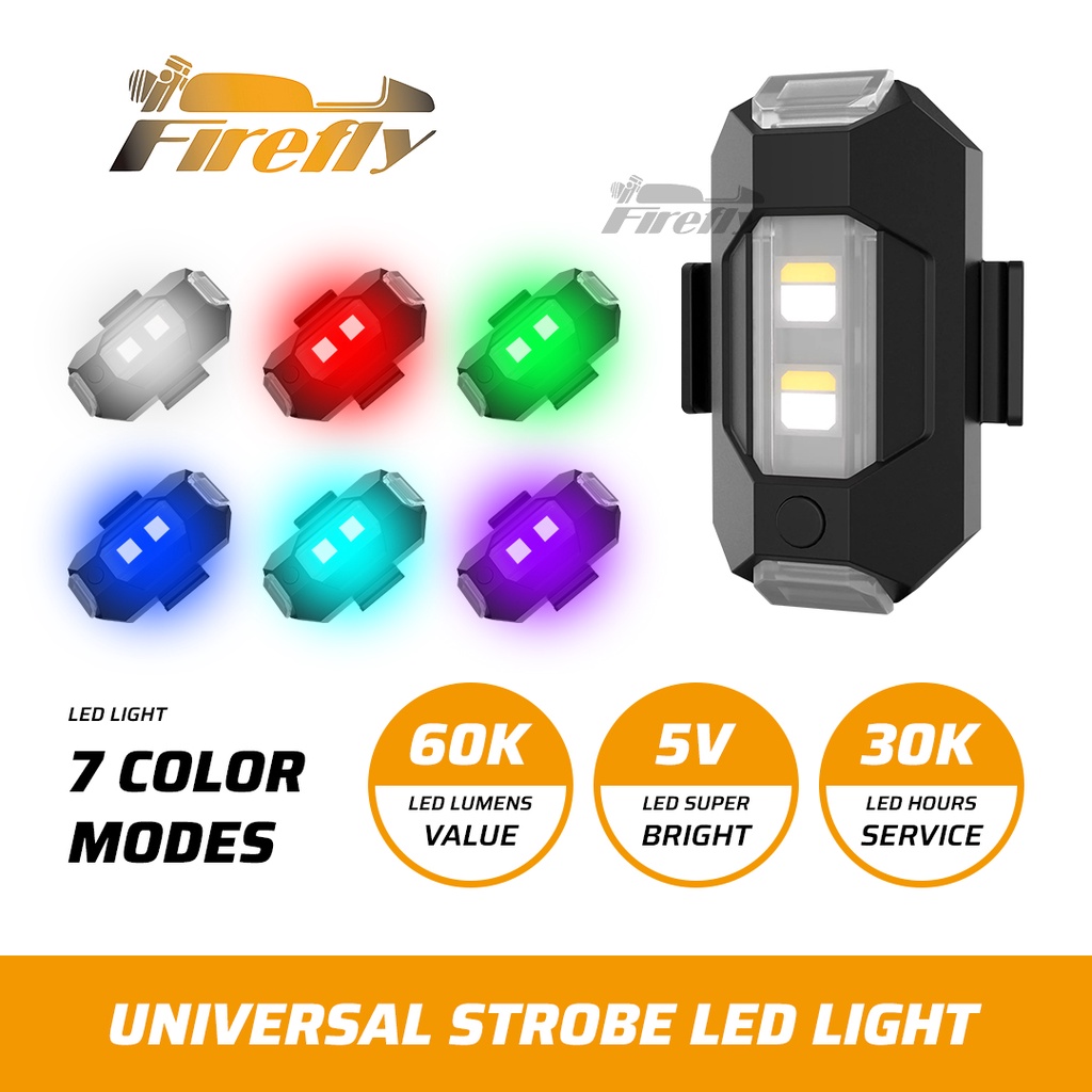 Drone Strobe Light Motorcycle Flashing Light 7 Colors Slow Fast ...