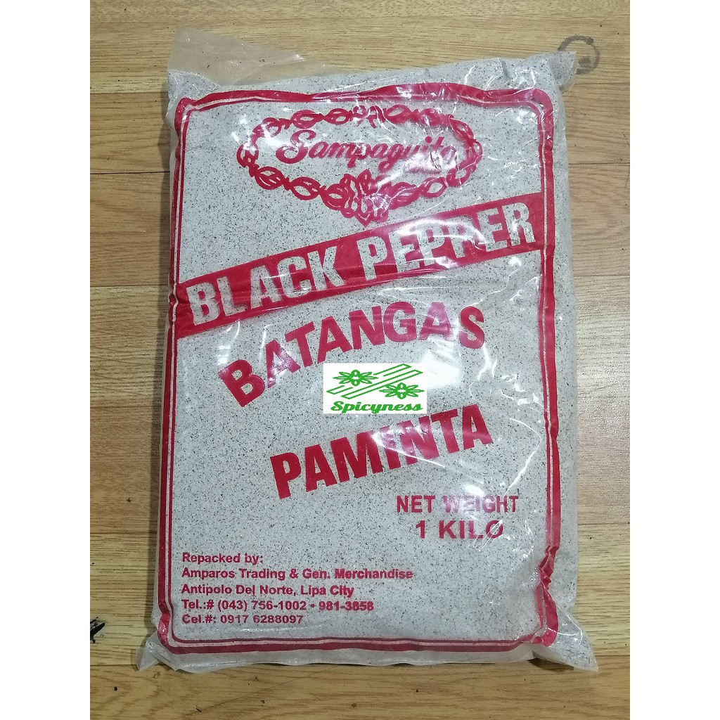 Batangas Paminta Pino SAMPAGUITA Black Pepper 1Kg | Shopee Philippines