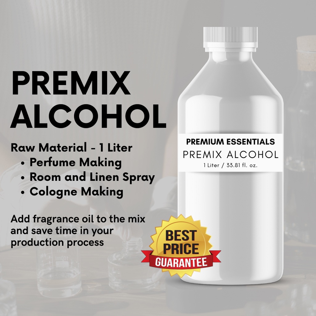 PREMIX ALCOHOL (1 Liter, Unscented) DIY PERFUME MAKING, ROOM & LINEN ...