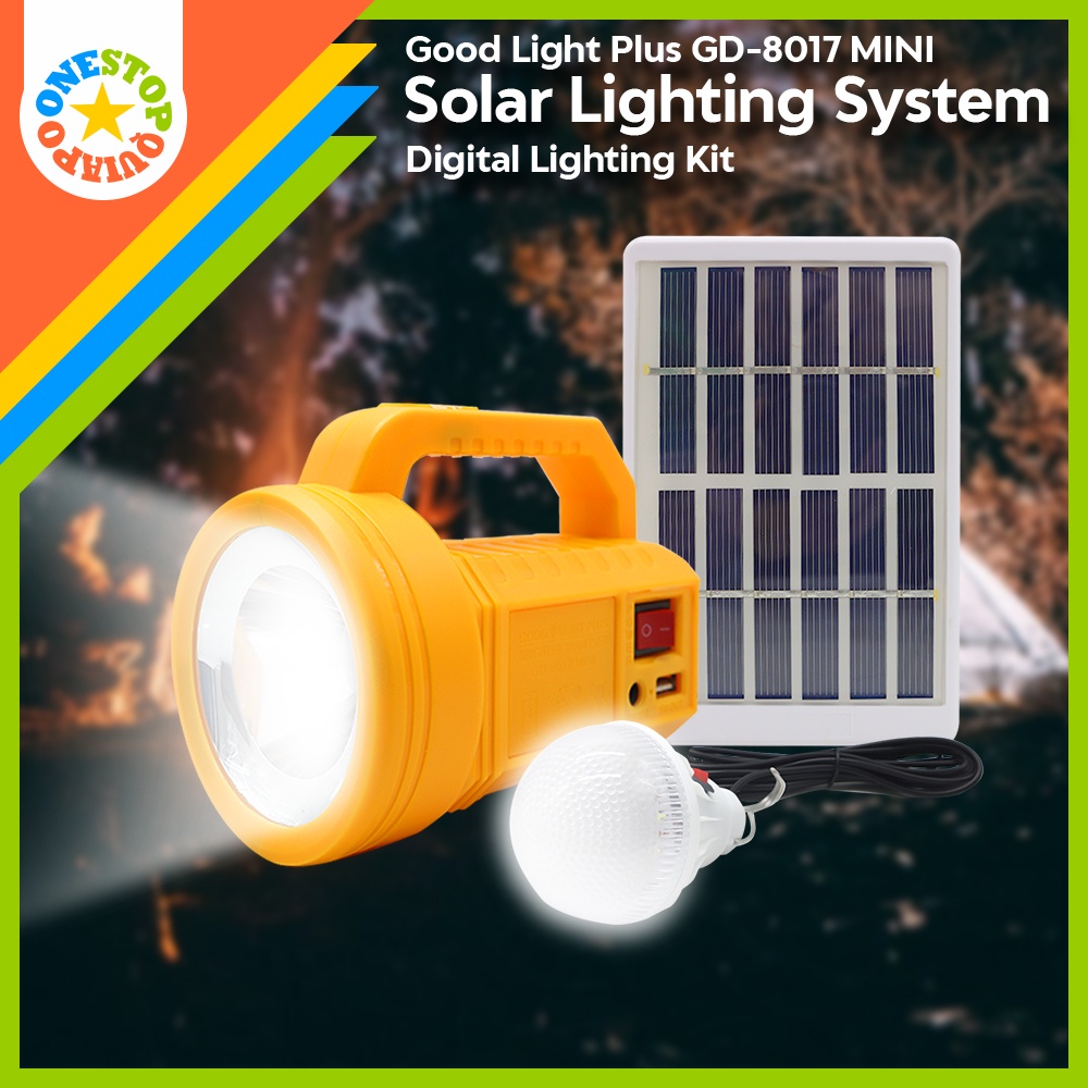 OSQ MINI Rechargeable Portable Solar Lighting System With Emergency ...