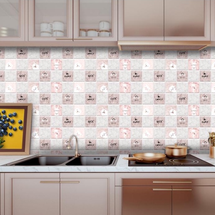 Marble Kitchen decorate Wallpaper Waterproof and Oil proof Stickers thickening 60cm*3m Table ...