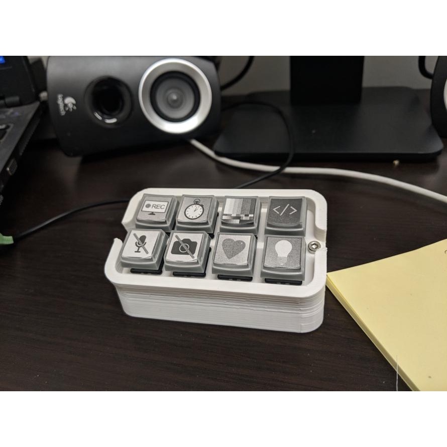 DIY Macropad Cherry MX Mechanical 8 Key WITH RGB QMK Keyboard | Shopee ...