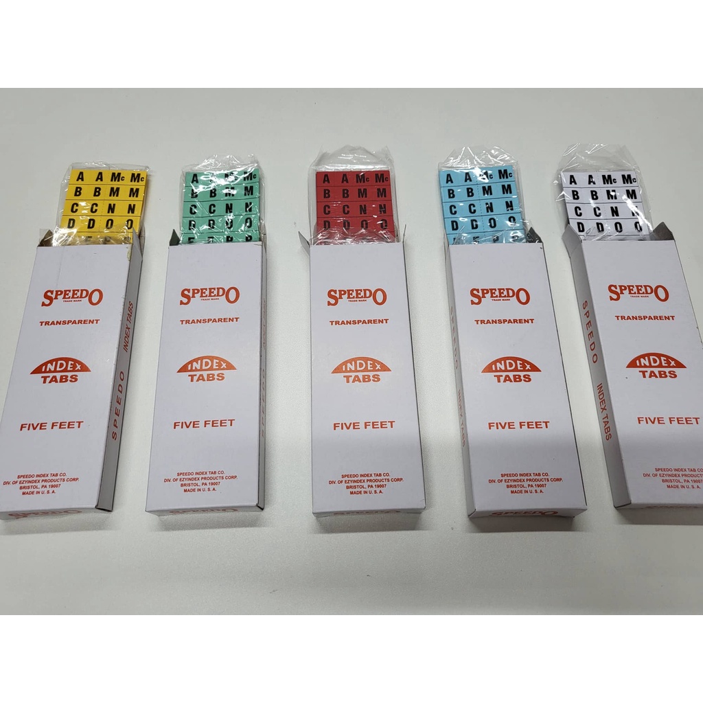 Speedo Index Tab Sold 5Sets Per Box or 1Set | Shopee Philippines
