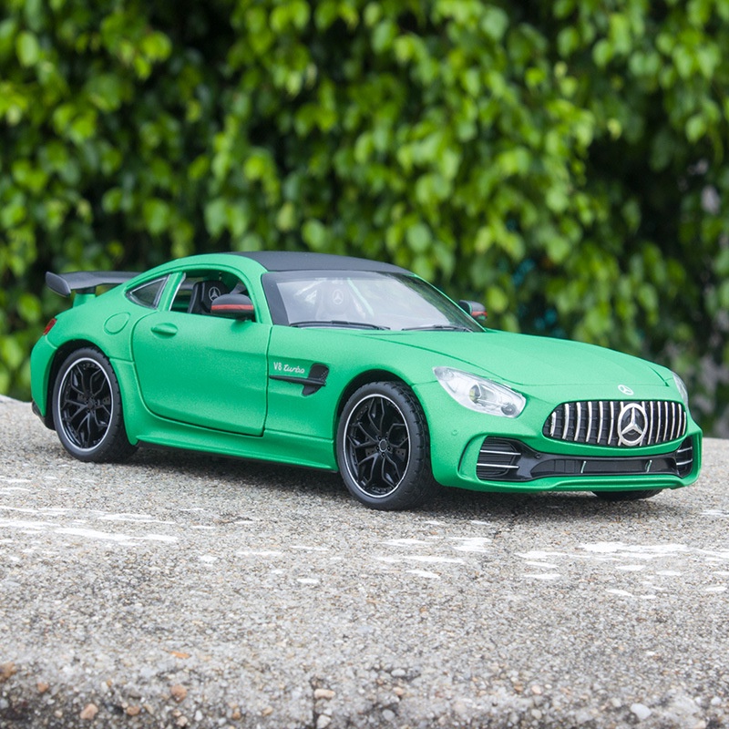 1:24 Mercedes-Benz AMG GT R car model simulation car model alloy car ...
