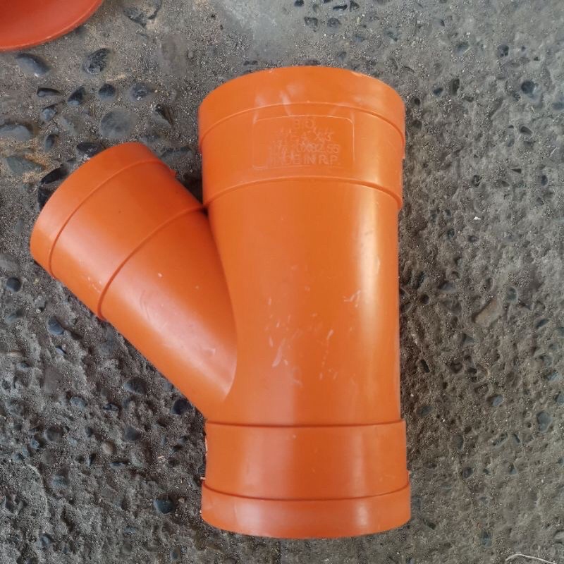 PVC Orange Wye 4x2" 2x3" 4x3" (per pc) PVC Pipe Sanitary Orange ...