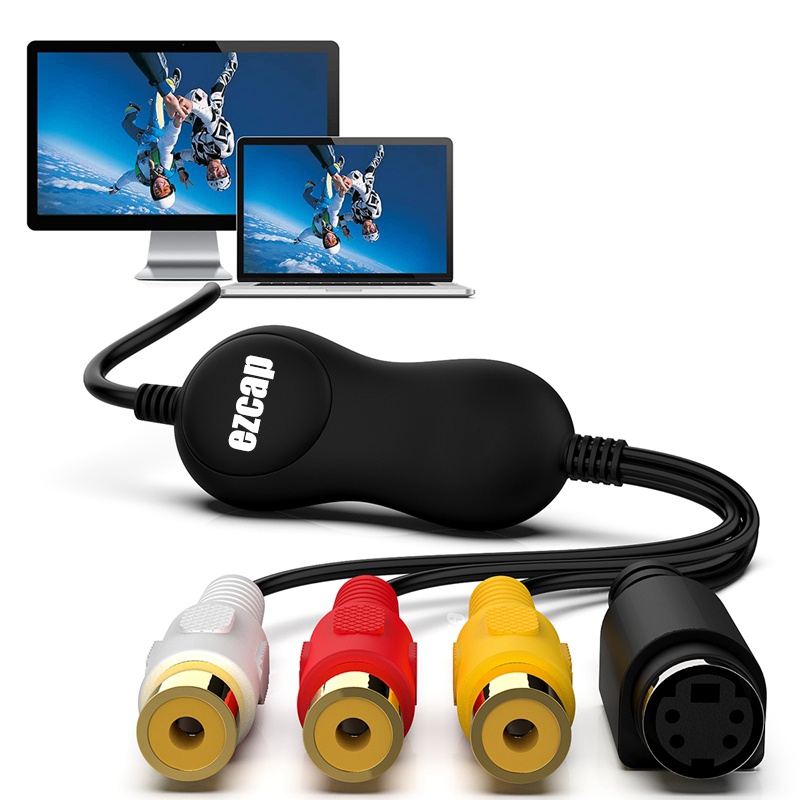 Ezcap159 USB 2.0 AV Analog Video Capture Card Audio Grabber for VHS ...