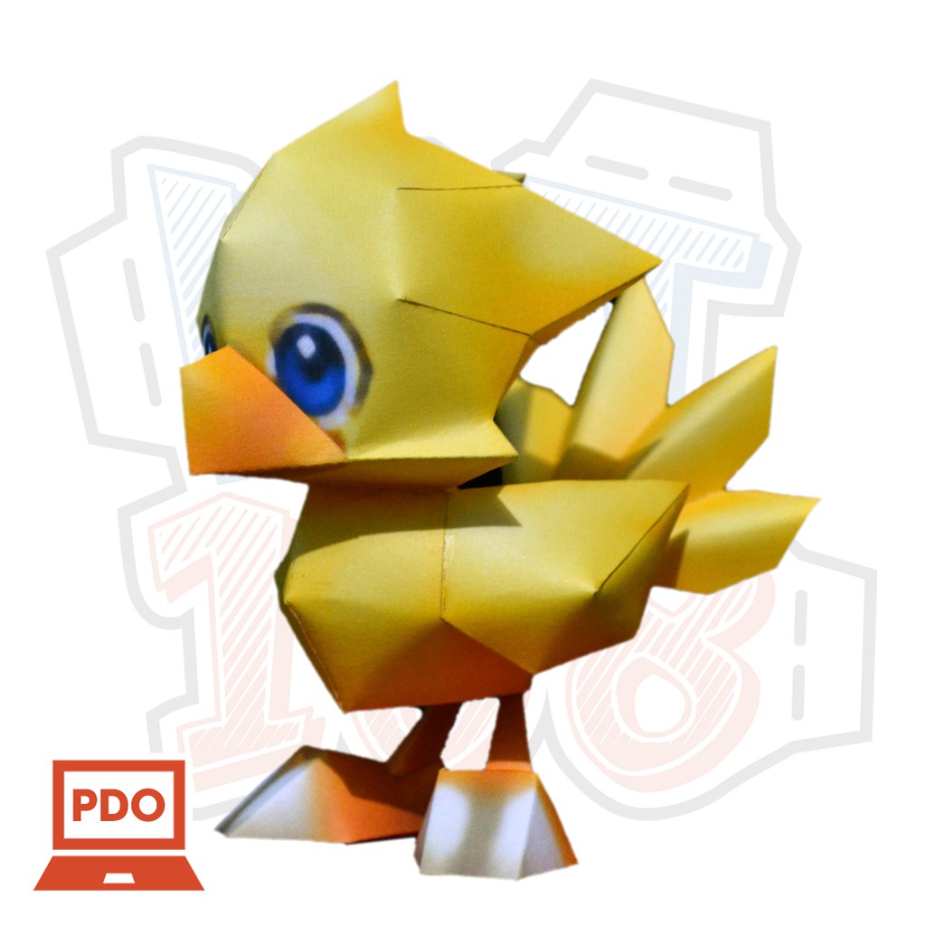 Anime Chibi Chocobo Paper Model - Final Fantasy | Shopee Philippines