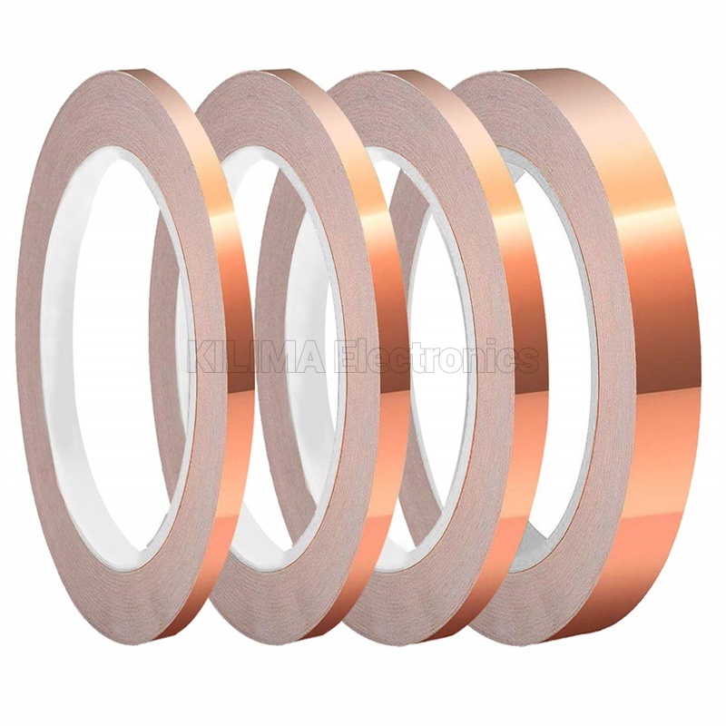 20 Meters Double Side Conductive Copper Foil Tape Strip Adhesive EMI ...