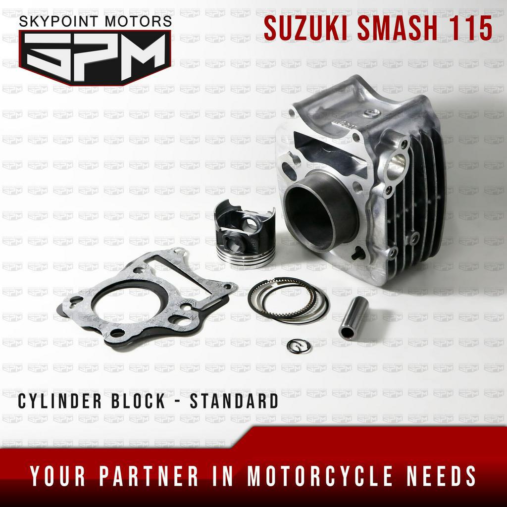 Motorcycle Cylinder Block Set for Suzuki Smash 115 Standard R8 (9857 ...