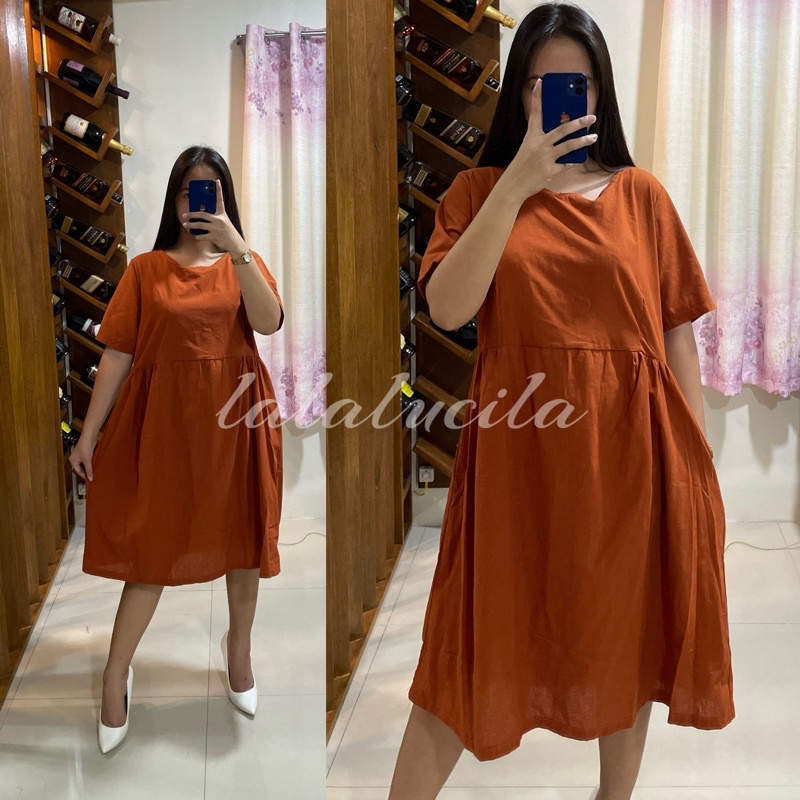 Liz (L-XL) Linen Georgette (PLUS SIZE) | Shopee Philippines