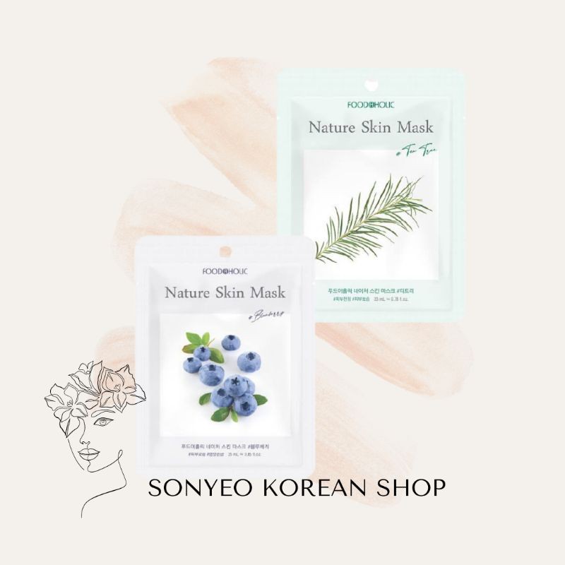 Foodaholic Nature Skin Sheet Mask | Shopee Philippines