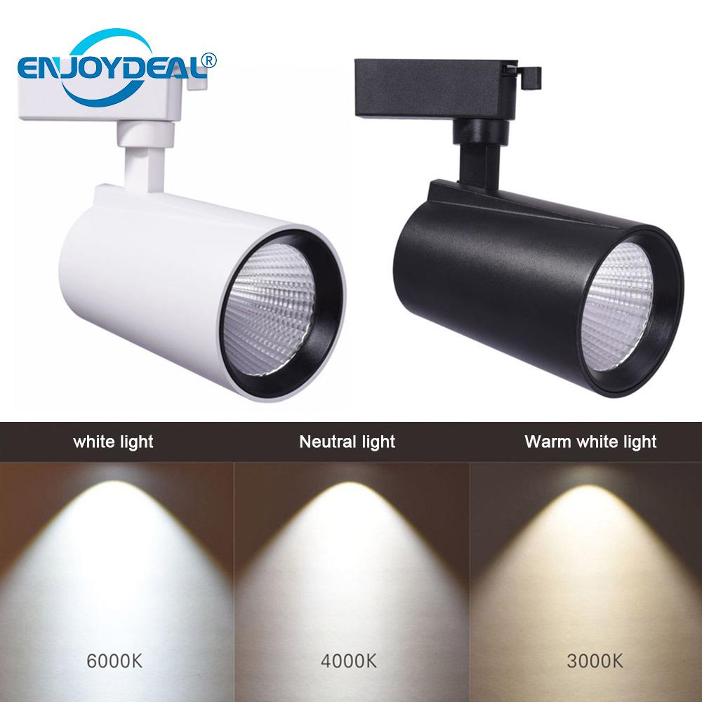 30W COB LED Track Light Lamp aluminum Swiveling Spotlights AC 220V for ...