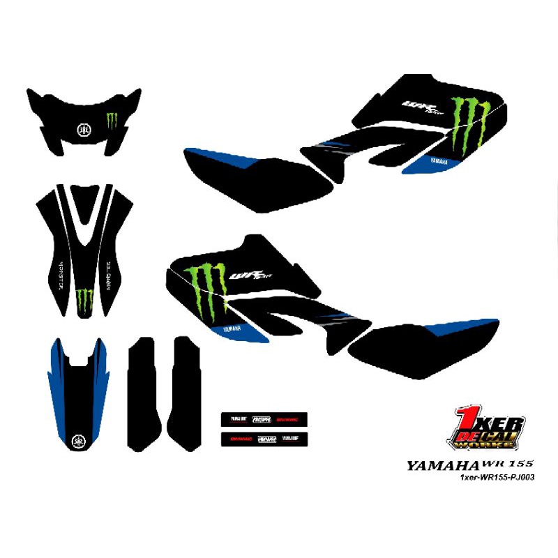 FULL DECALS FOR YAMAHA WR155 | Shopee Philippines