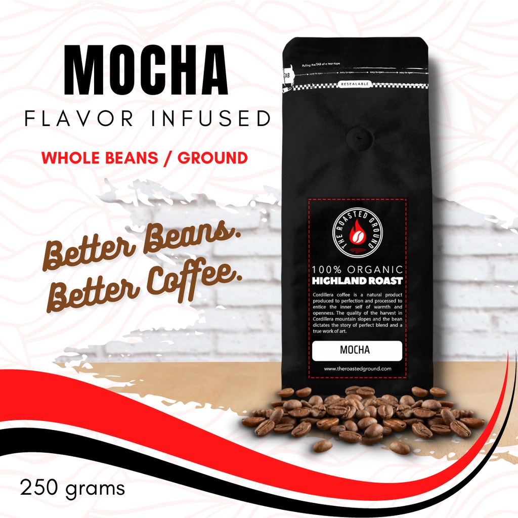 Mocha (Dark Roast) - 250g - Premium Coffee (Whole Beans / Ground) - The ...