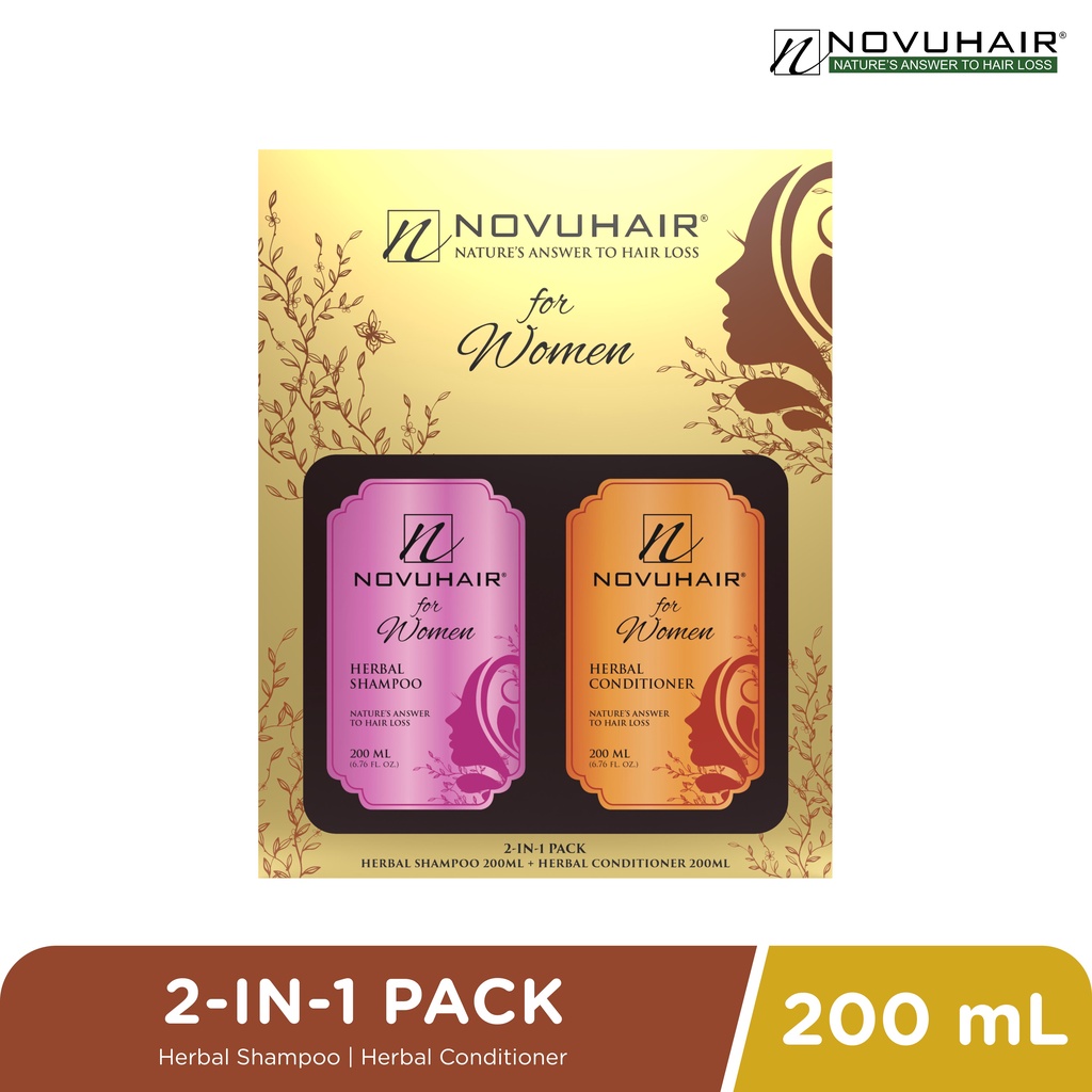 Novuhair for Women Shampoo and Conditioner Anti-Hair Fall Anti-Dandruff - 200ML (2201NHS-001 ...