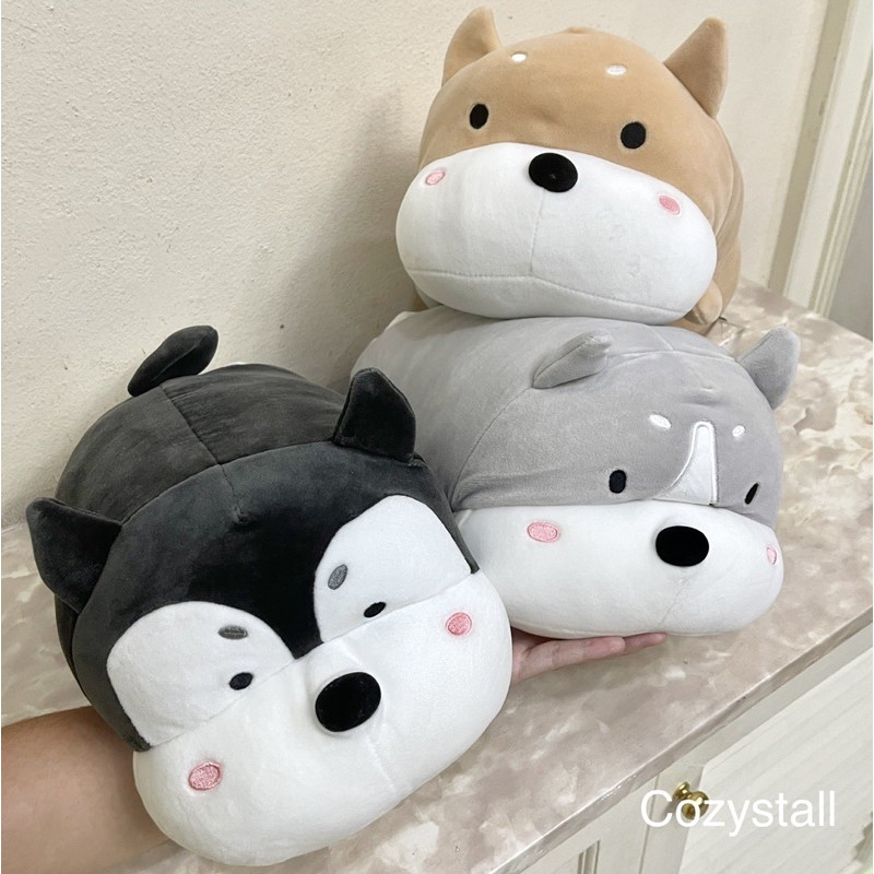 Siberian Husky Shiba Dog Doll Solid Shape Soft Miniso | Shopee Philippines