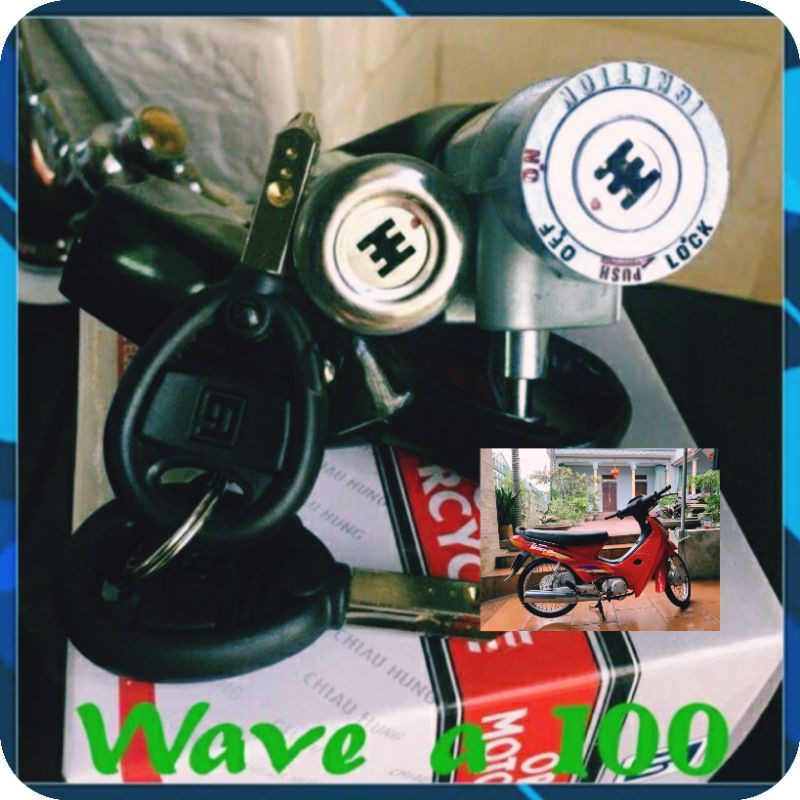 Early small Wave A Alpha 6-sided lock, Wave ZX, Wave Thai (Honda ...