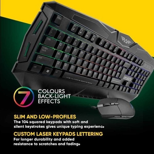 Keyboard + Wired Mouse Armageddon AK-6670 Kalashnikov | Shopee Philippines