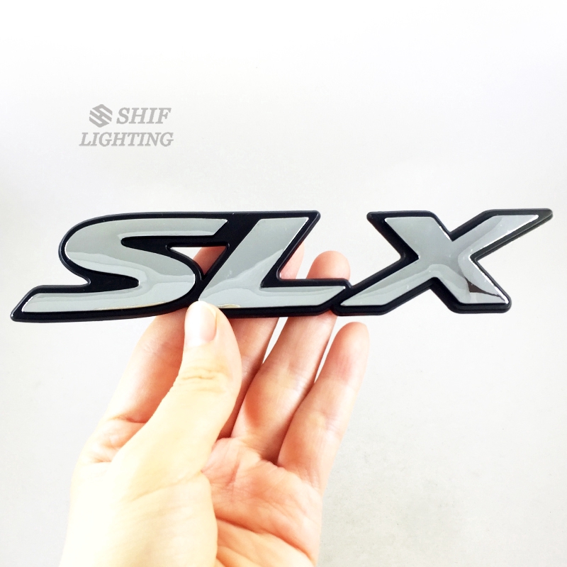 1 x ABS Chrome SLX Logo Letter Car Auto Rear Trunk Emblem Sticker Badge ...