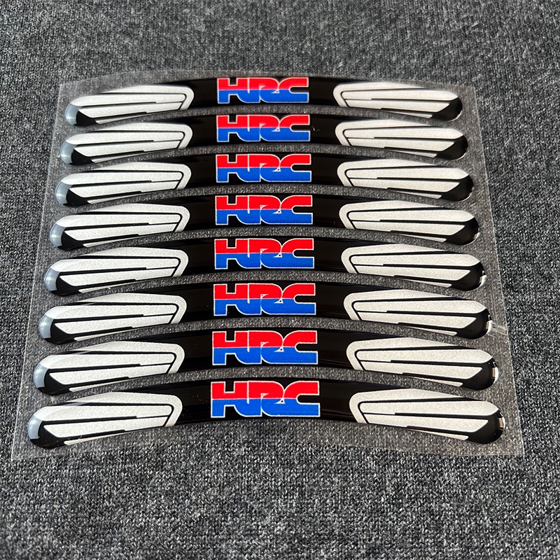 for HONDA HRC 3D Motorcycle Accessories Decorative Reflective Sticker ...