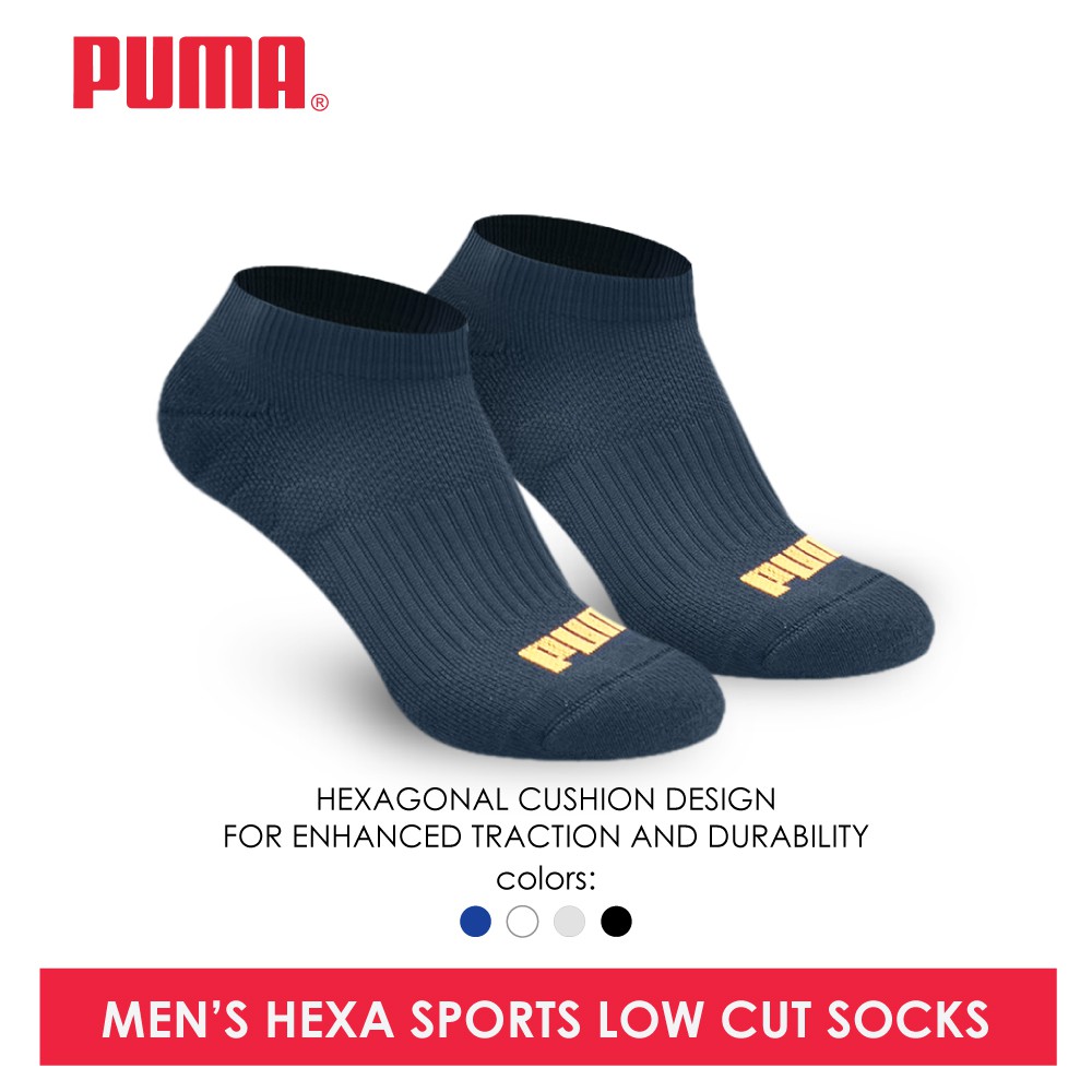 Puma Hexa Men's Cotton Extreme Performance Low Cut Socks 1 pair PMS0101 ...