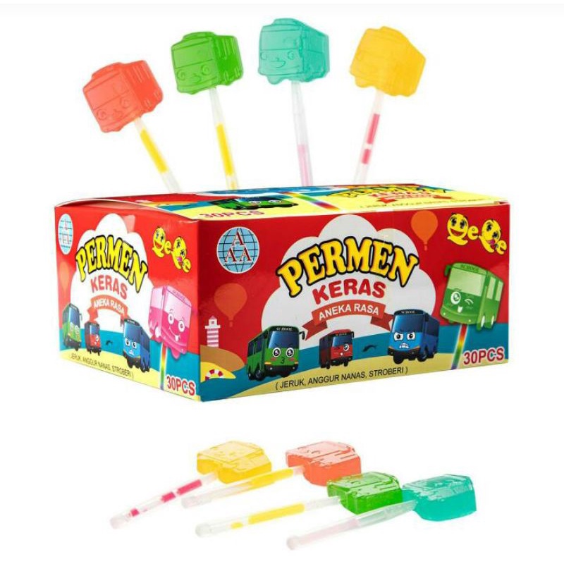 Tayo Shape Lollipop Light Stick Candy Contents 30 Pcs | Shopee Philippines