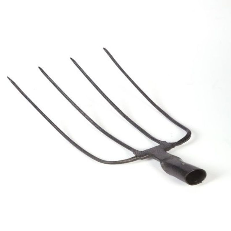 SOLID STEEL FORK GARDEN Four-tooth Steel Fork Agricultural | Shopee ...