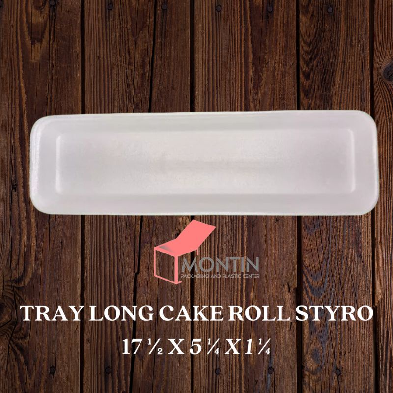 Tray Long Cake Roll Styro (50pcs per pack) | Shopee Philippines