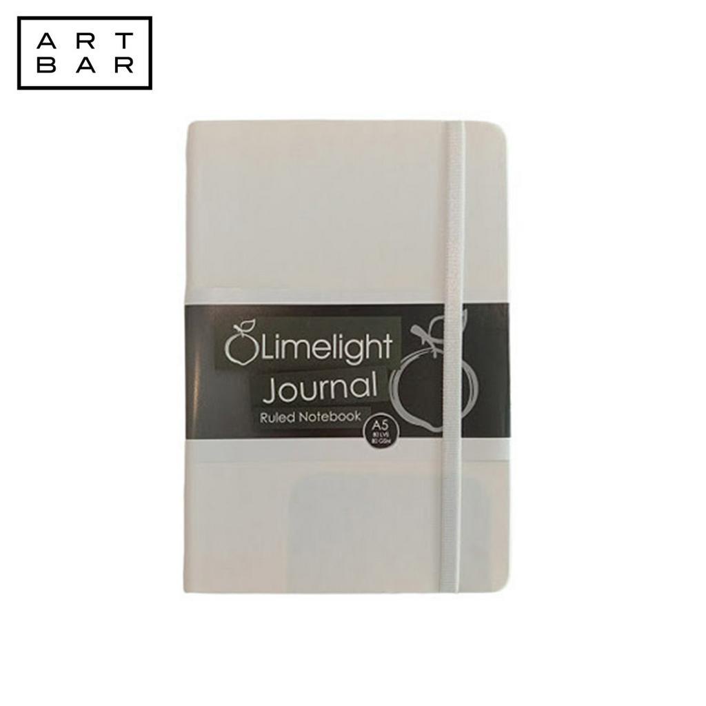 Limelight Fancy Journals Padded Gt Ruled White Hardbound - Art Bar ...