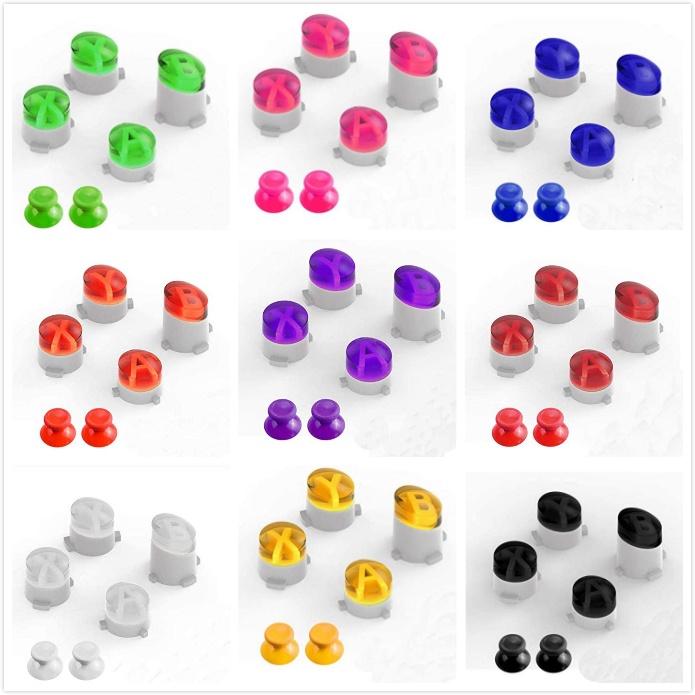 Bullet ABXY Button 3D Joystick Thumb Stick Cap for Xbox One S Slim X ...