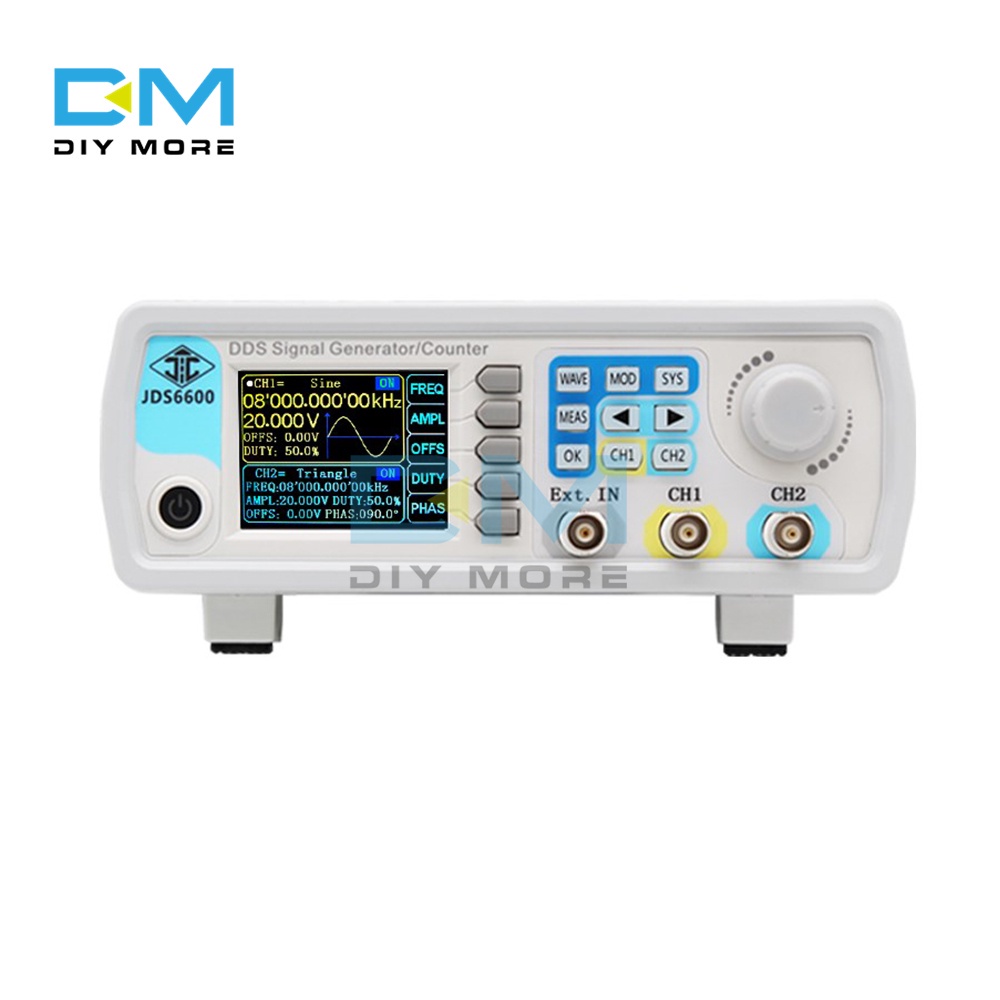 JDS6600 60MHz Dual-channel Digital DDS Function Signal/Arbitrary Waveform Generator Sweep Signal ...