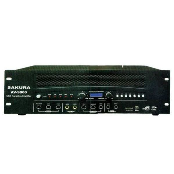 SAKURA AV-9000 2 CHANNEL DIGITAL STEREO ECHO MIXING AMPLIFIER with BLUETOOTH USB&SD PORT ...