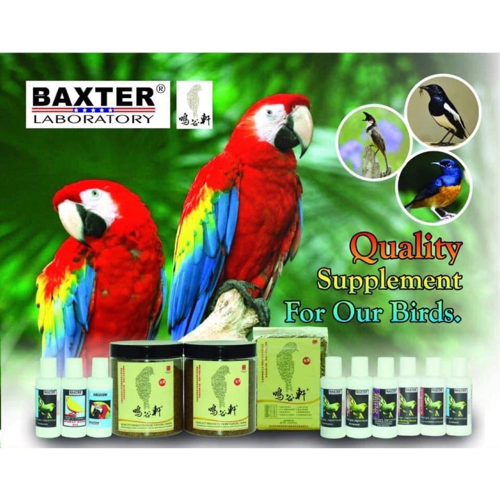 Baxter Nutrient Daily Nutritional Supplements for Birds 70ML (EXP 12/ ...