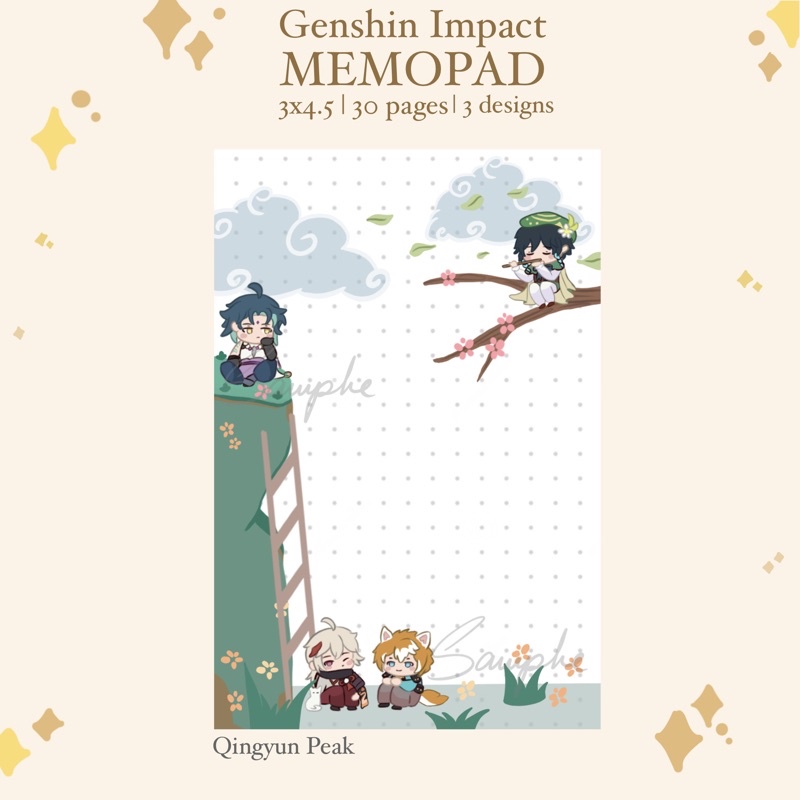 Genshin Impact Notepads | Shopee Philippines