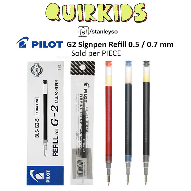 Pilot G2 Refill Signpen 0.5 / 0.7 mm | Shopee Philippines