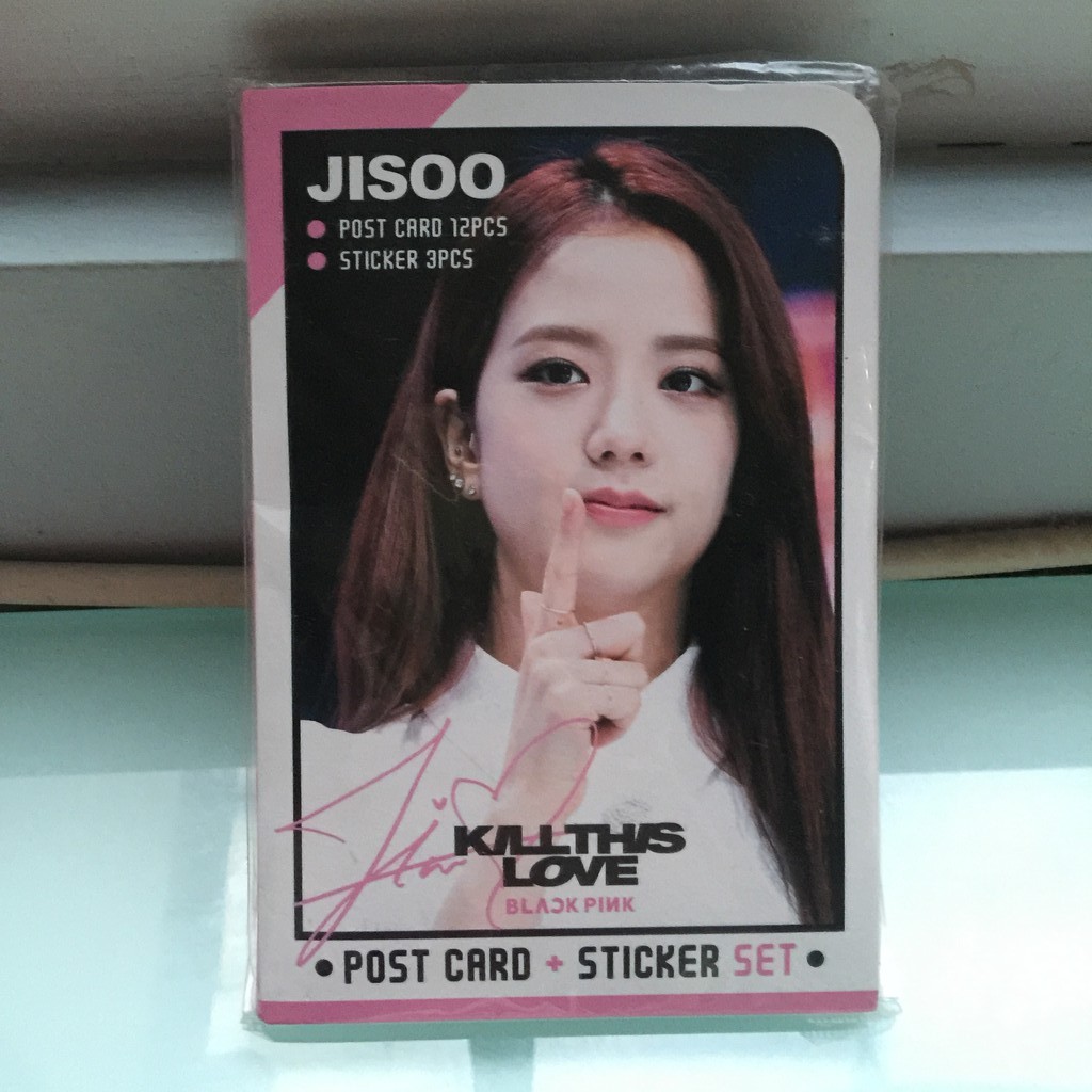 Ready Postcard Jisoo Blackpink Post Card + Sticker | Shopee Philippines
