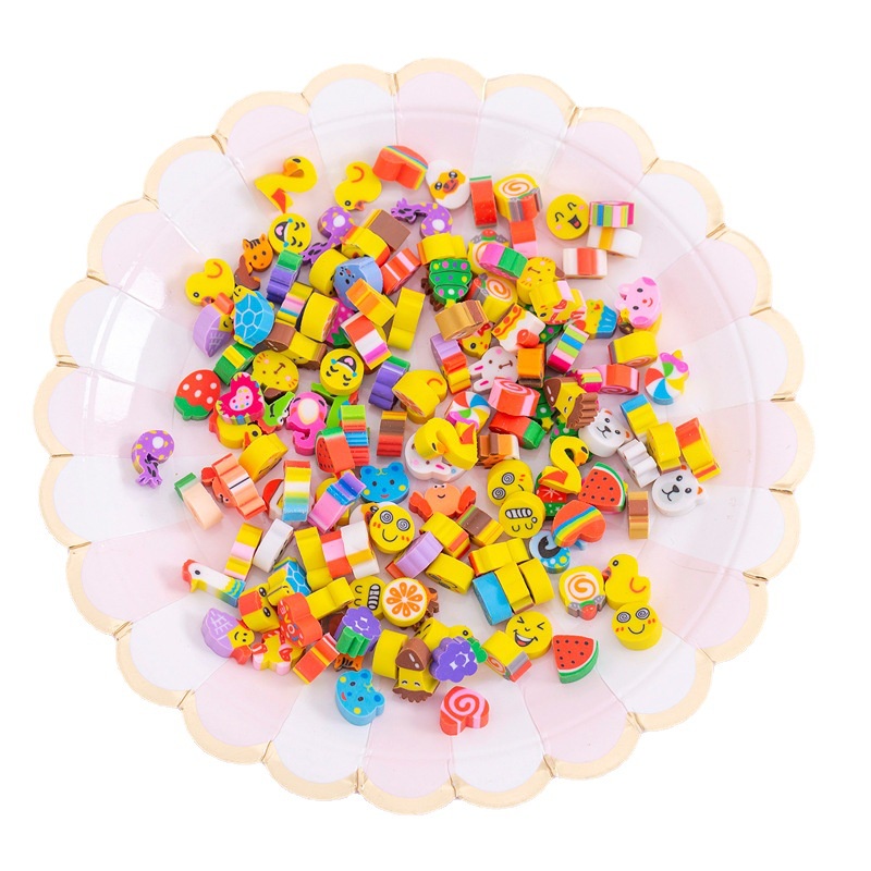 Mini Fruit Animal Number Cake Small Eraser Mini Eraser Student Eraser ...