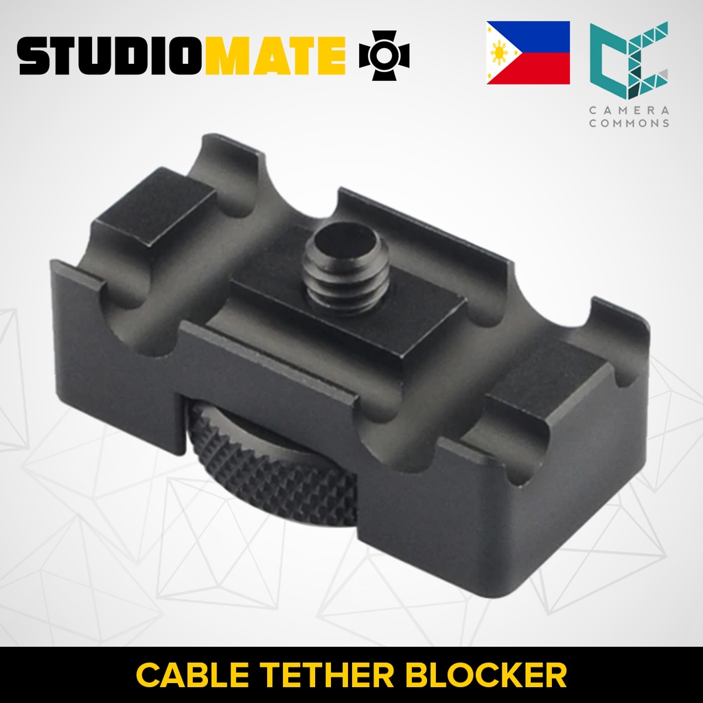 STUDIOMATE Cable Tether Blocker with 1/4" Screw Mount for Camera Cable ...